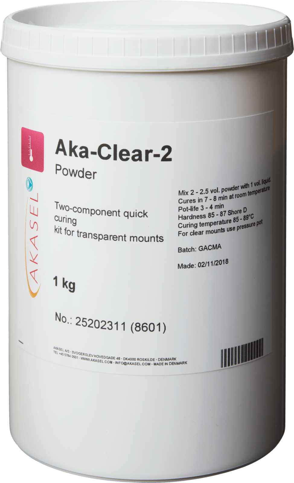 Aka-Clear-2 Powder | Two-component Quick Curing Acrylic | Akasel