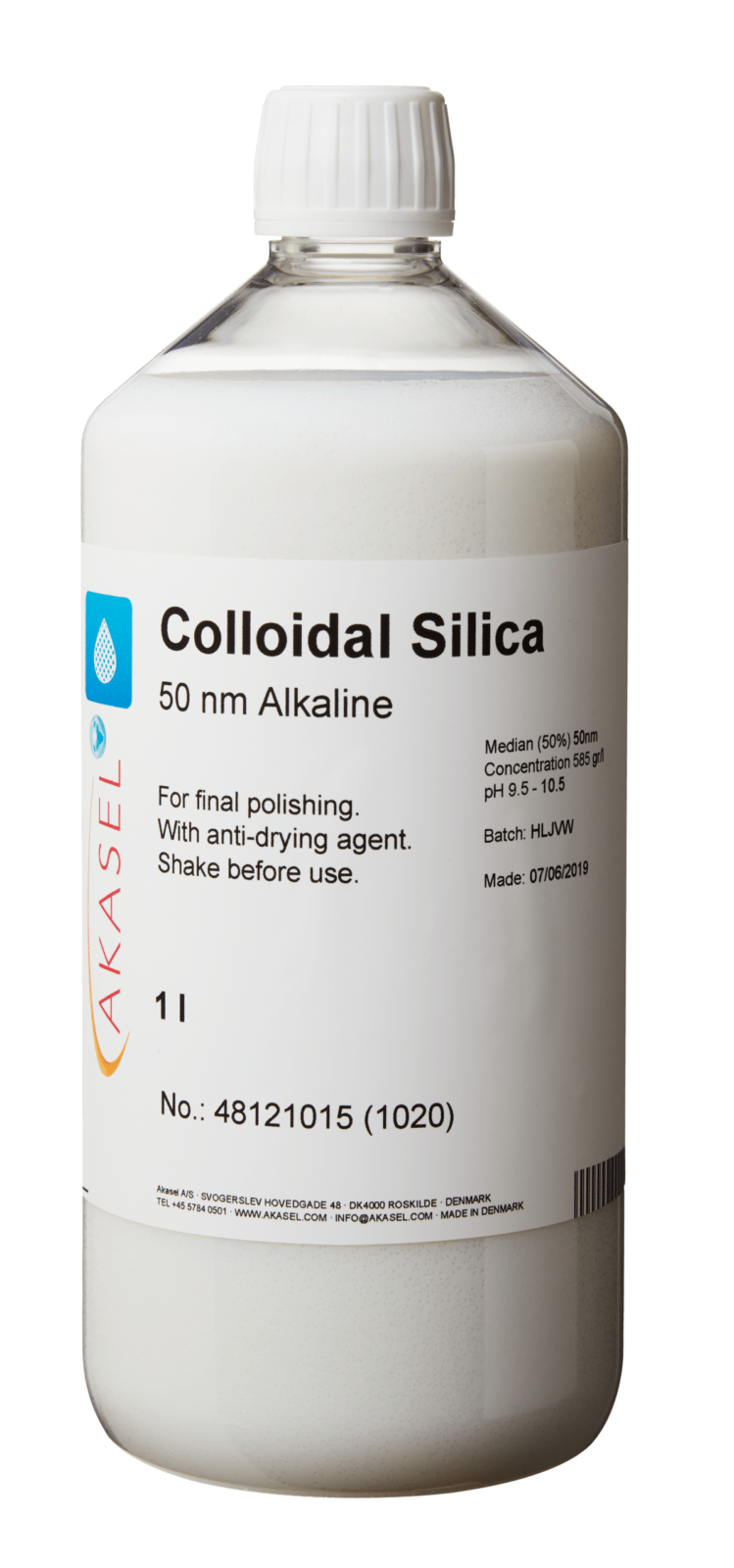 Colloidal Silica Suspension 50 nm Alkaline - AKASEL A/S